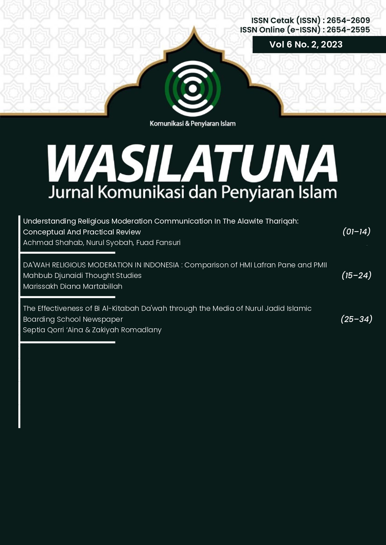 Wasilatuna: Jurnal Komunikasi dan Penyiaran Islam